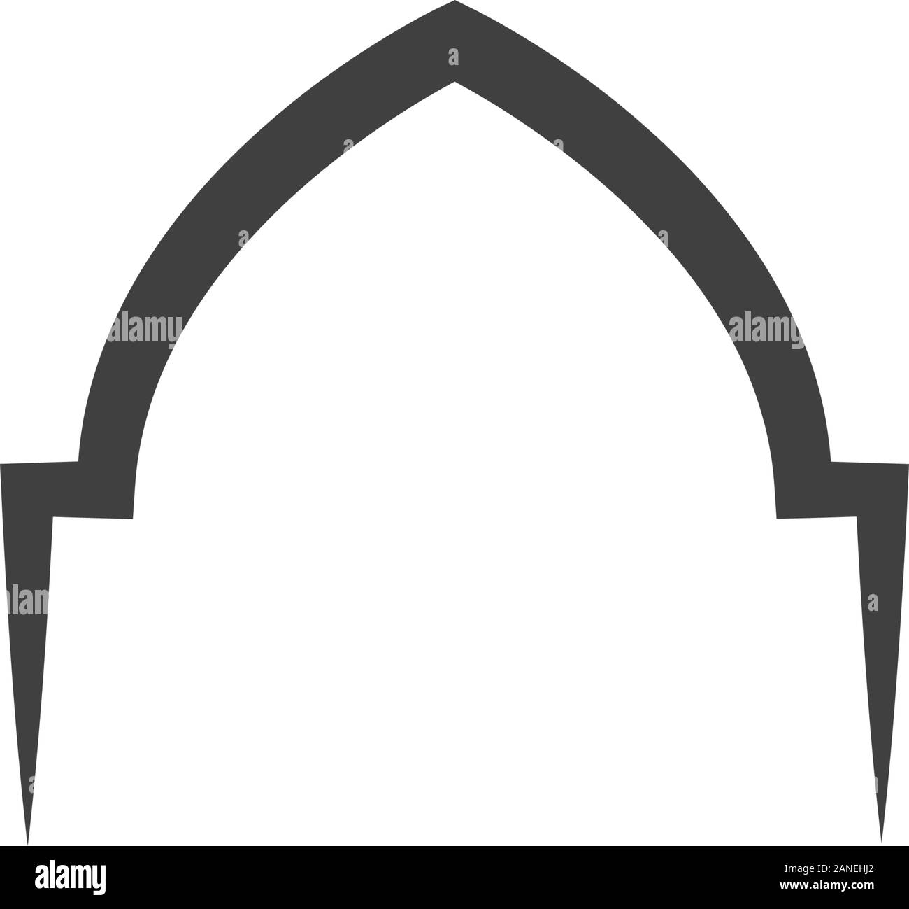 Mosque window vector icon design template Stock Vector Image & Art - Alamy