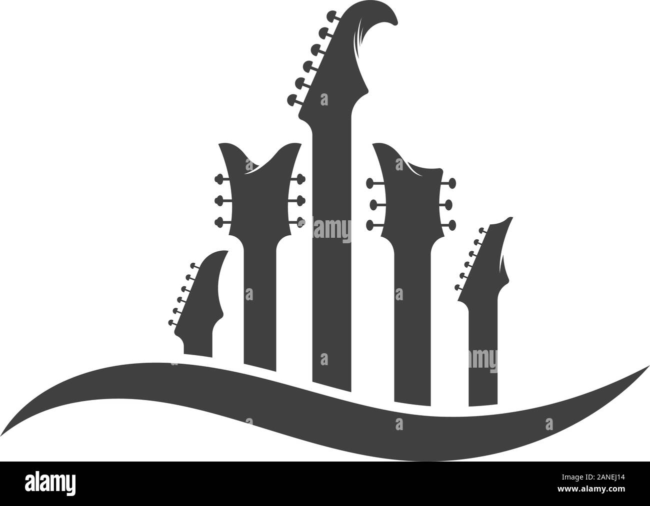 Guitar vector icon illustration design template Stock Vector Image ...