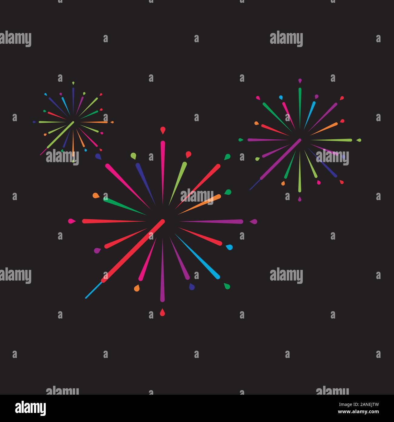 Firework vector icon illustration design template Stock Vector Image ...