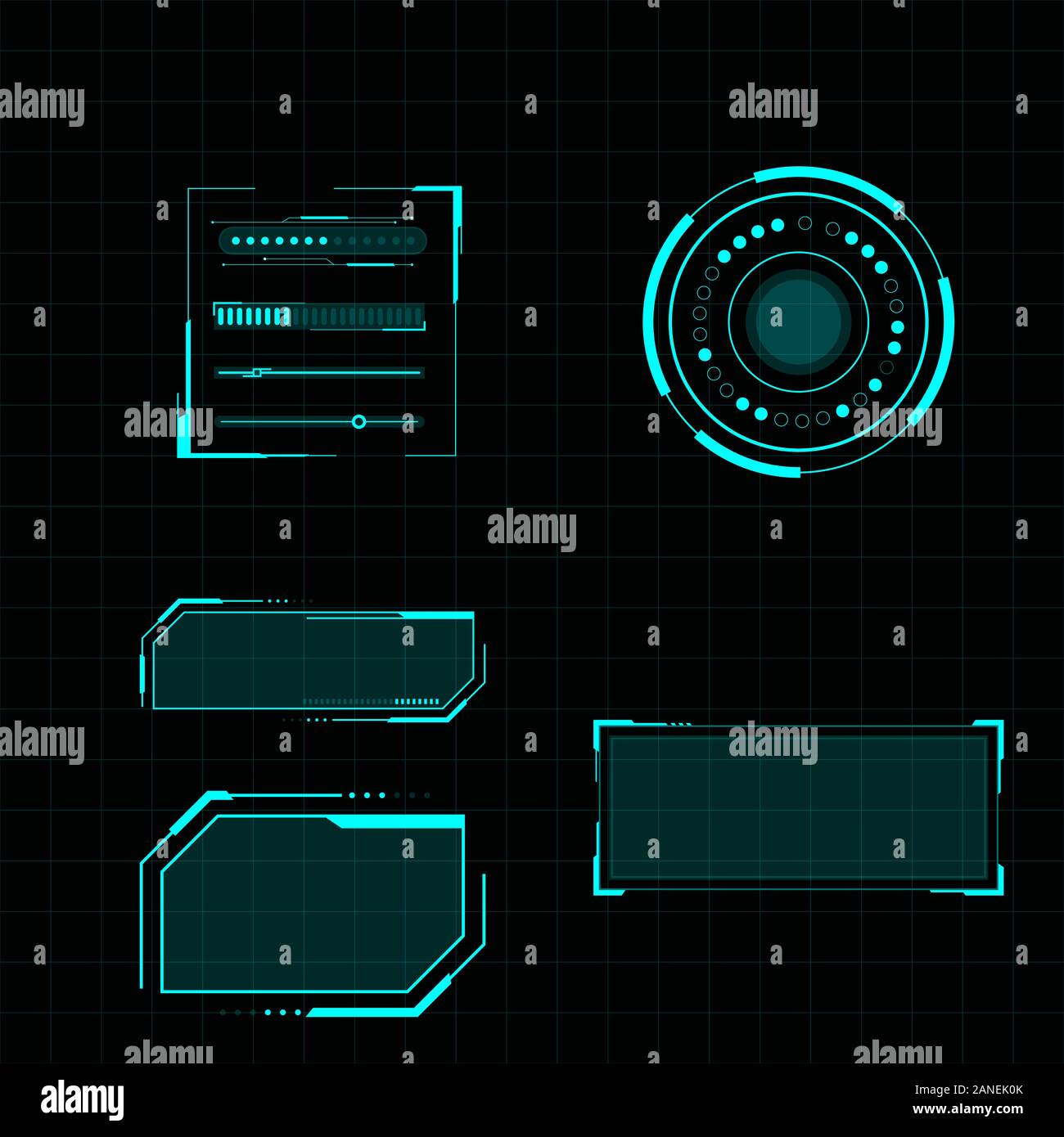 Futuristic user interface illustration design template Stock Vector Image & Art - Alamy
