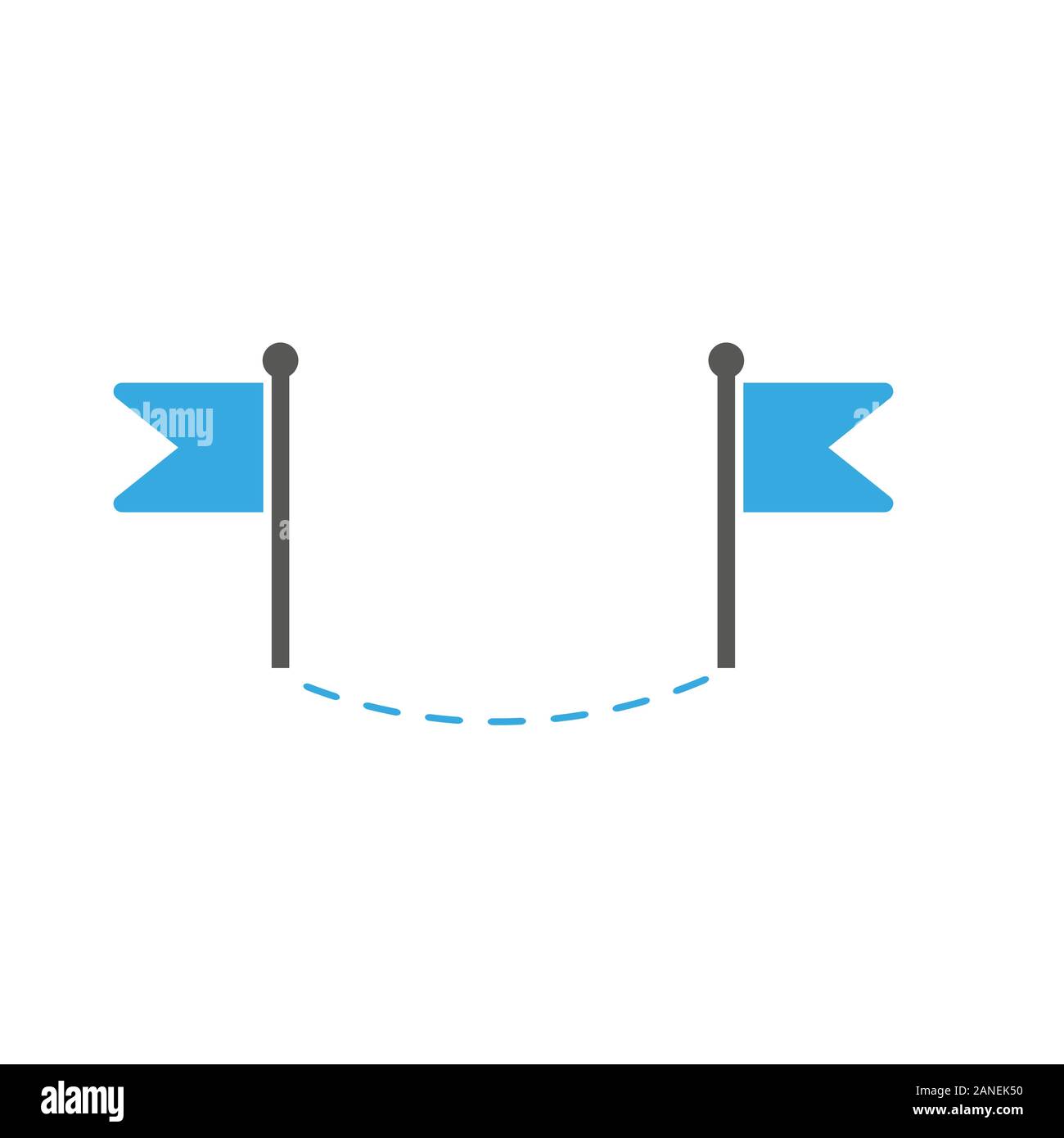 Flag icon. Location marker symbol. Flat design style Stock Vector Image ...