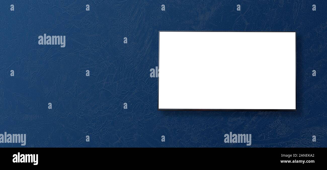 tv screen with fake news show in the monitor, government media lie ...