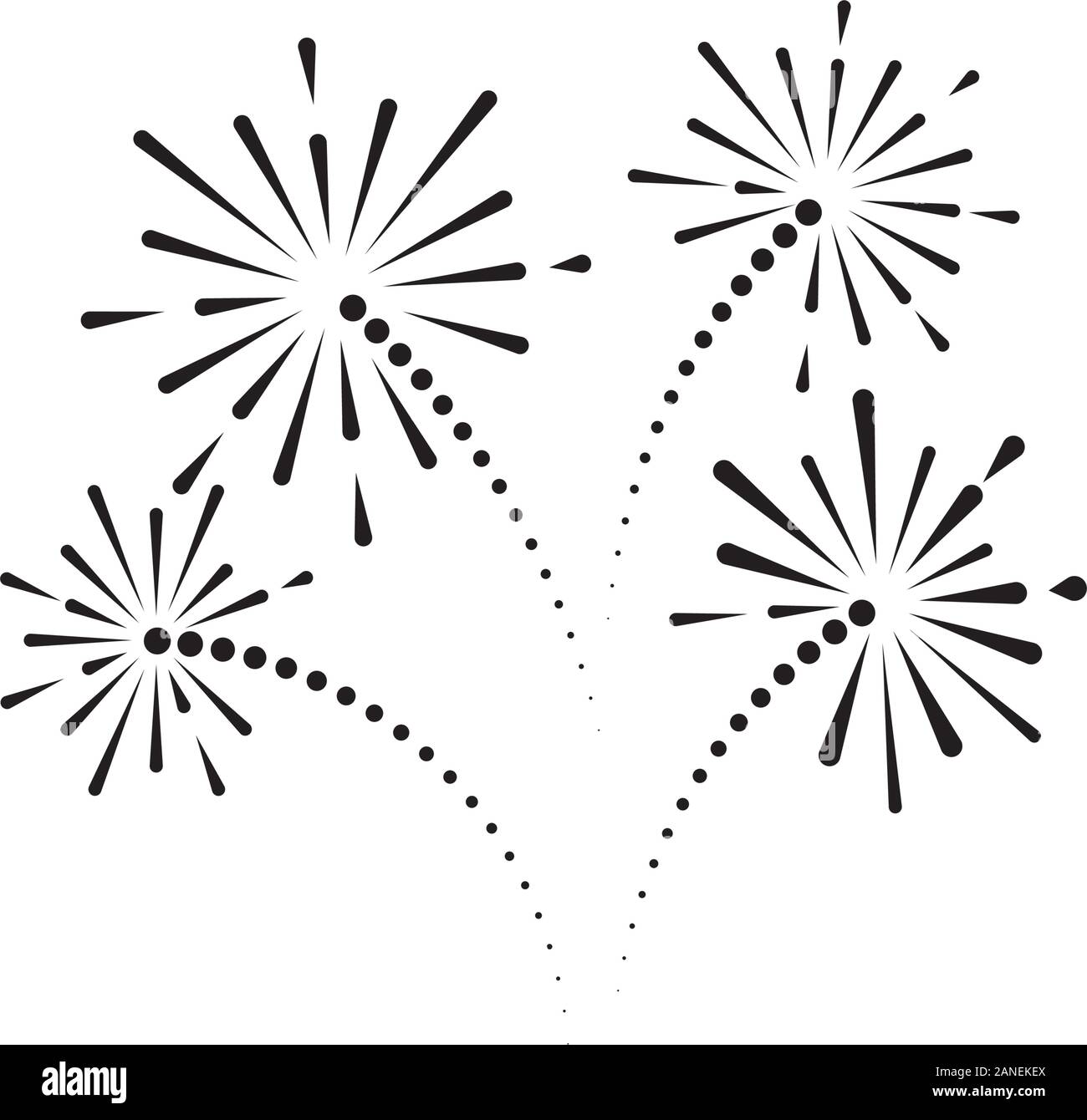 Firework vector icon illustration design template Stock Vector Image ...