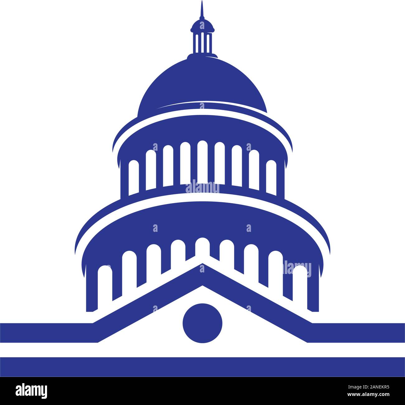 Capitol vector icon illustration design template Stock Vector Image ...