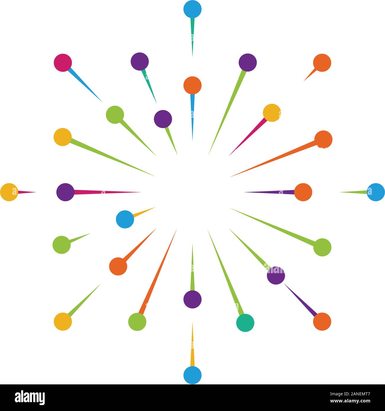 Firework vector icon illustration design template Stock Vector Image ...