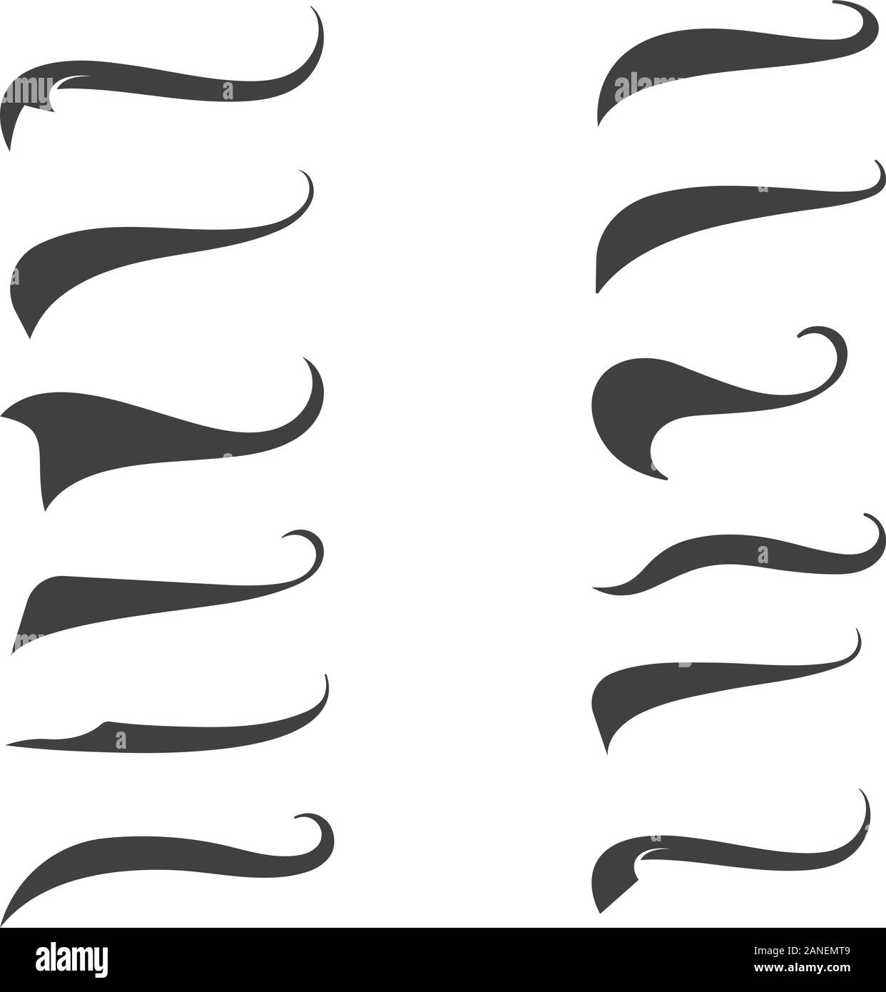 Swash and swooshes tails design template Stock Vector Image & Art - Alamy
