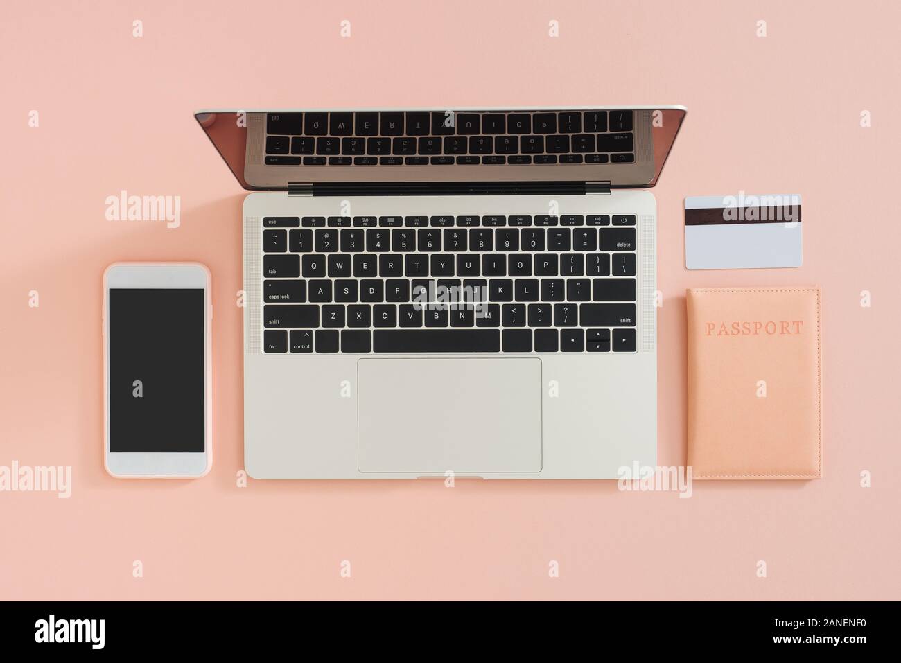 Planning a trip laptop map hi-res stock photography and images - Alamy