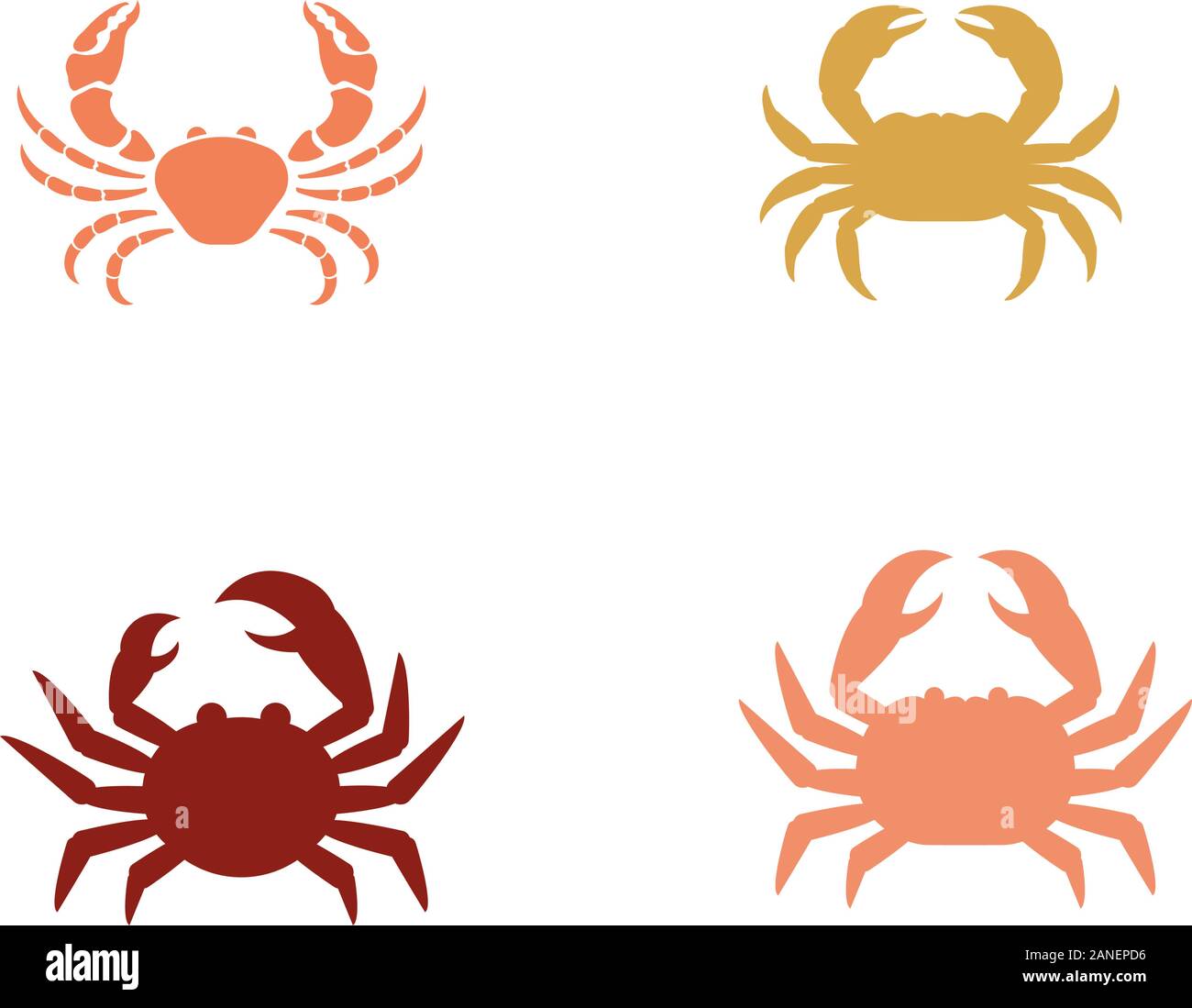 Crab vector icon illustration design template Stock Vector Image & Art ...