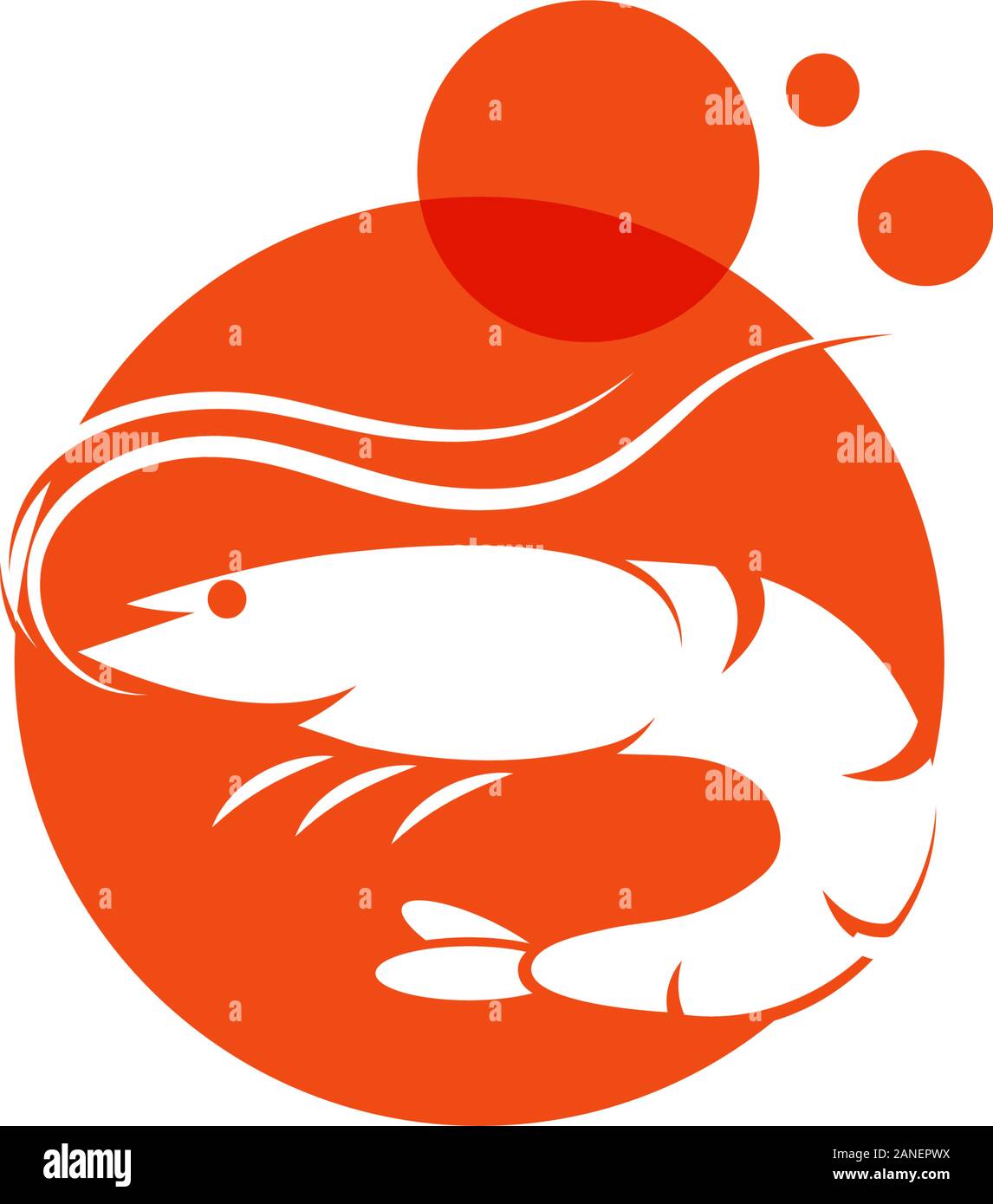 Shrimp vector icon illustration design template Stock Vector Image ...