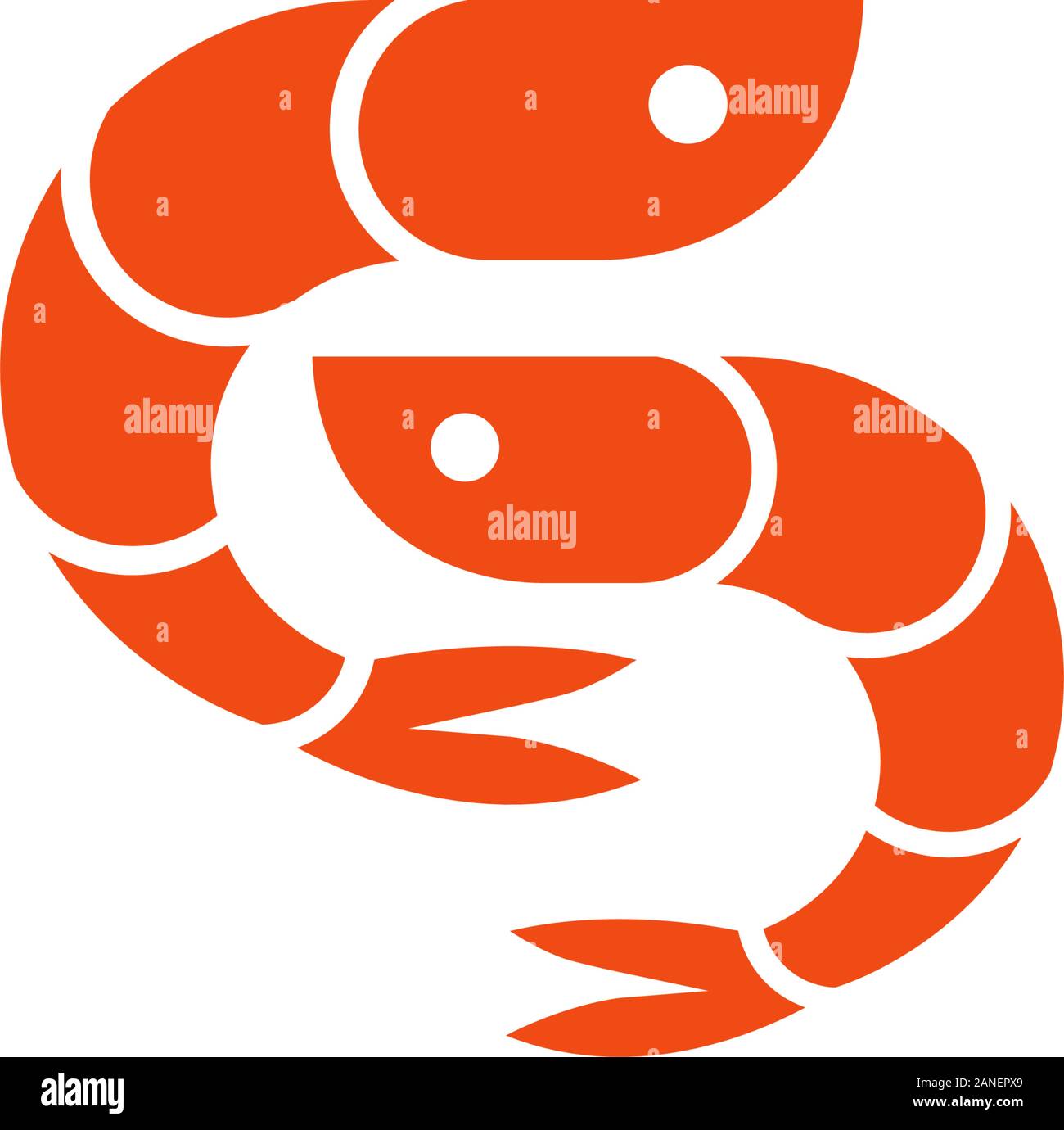 Shrimp vector icon illustration design template Stock Vector Image ...