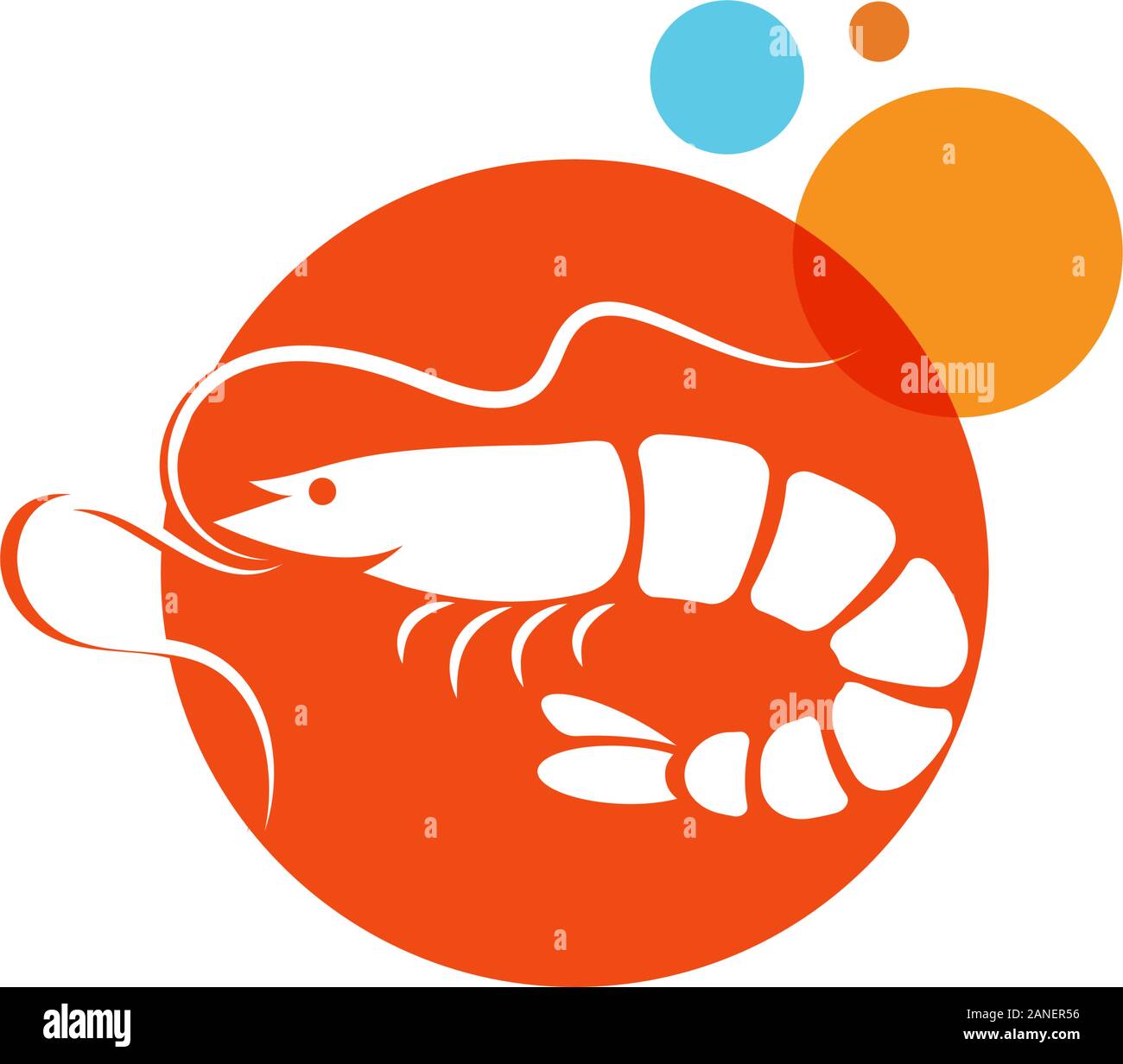 Shrimp vector icon illustration design template Stock Vector Image ...