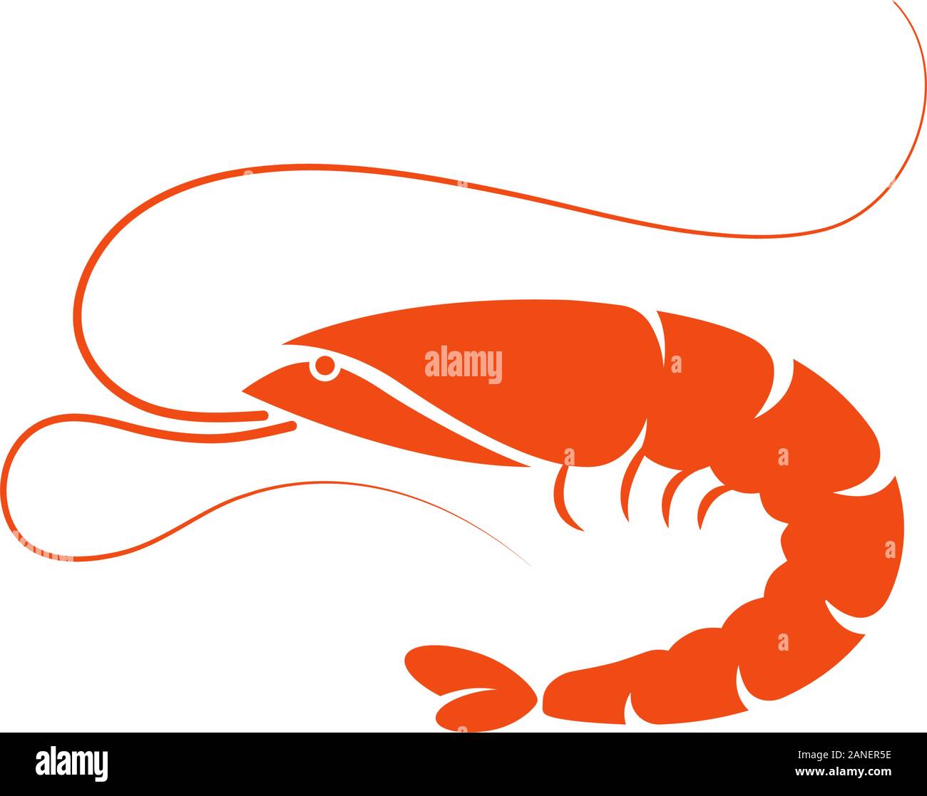 Shrimp vector icon illustration design template Stock Vector Image ...