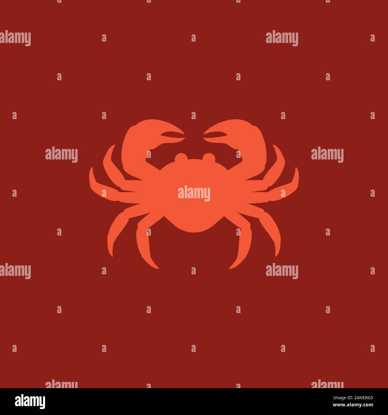 Crab vector icon illustration design template Stock Vector Image & Art ...