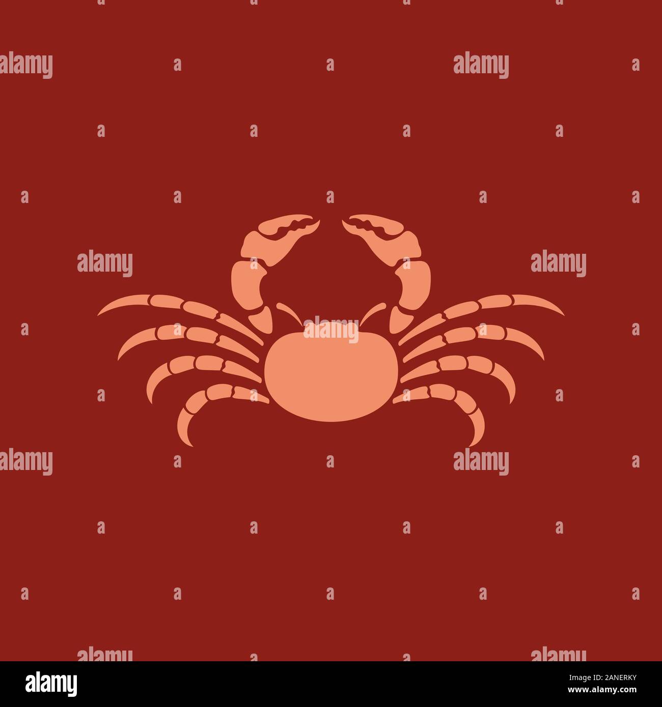 Crab vector icon illustration design template Stock Vector Image & Art ...