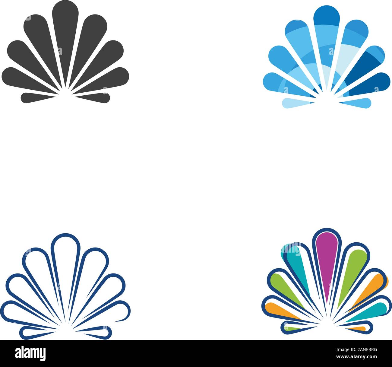 Shell vector icon illustration design template Stock Vector Image & Art ...