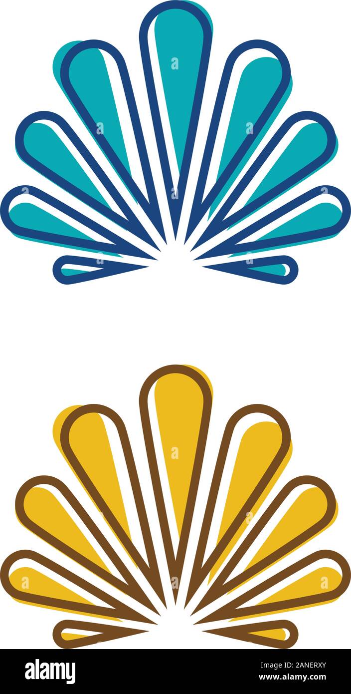 Shell vector icon illustration design template Stock Vector Image & Art ...