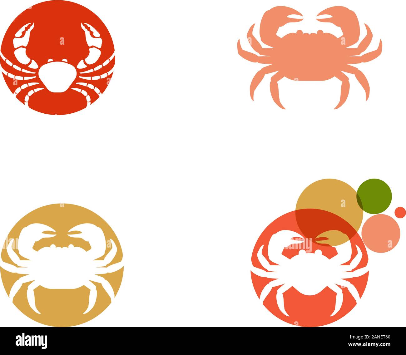 Crab vector icon illustration design template Stock Vector Image & Art ...