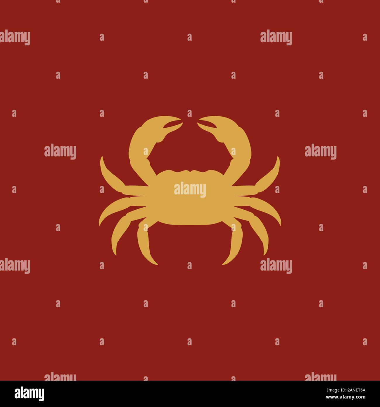 Crab vector icon illustration design template Stock Vector Image & Art ...