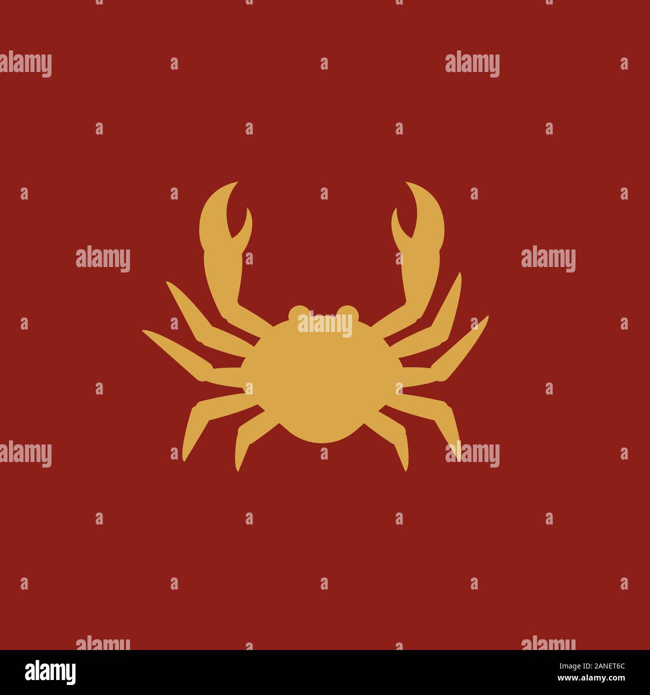 Crab vector icon illustration design template Stock Vector Image & Art ...