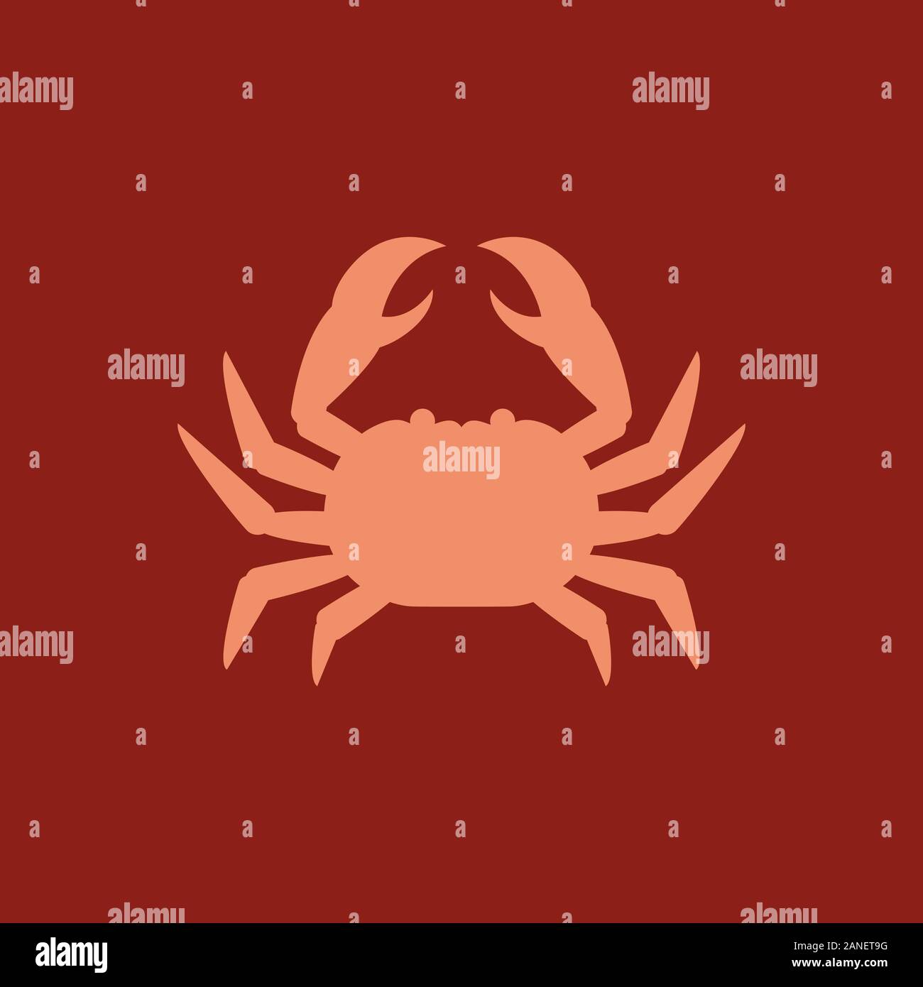 Crab vector icon illustration design template Stock Vector Image & Art ...
