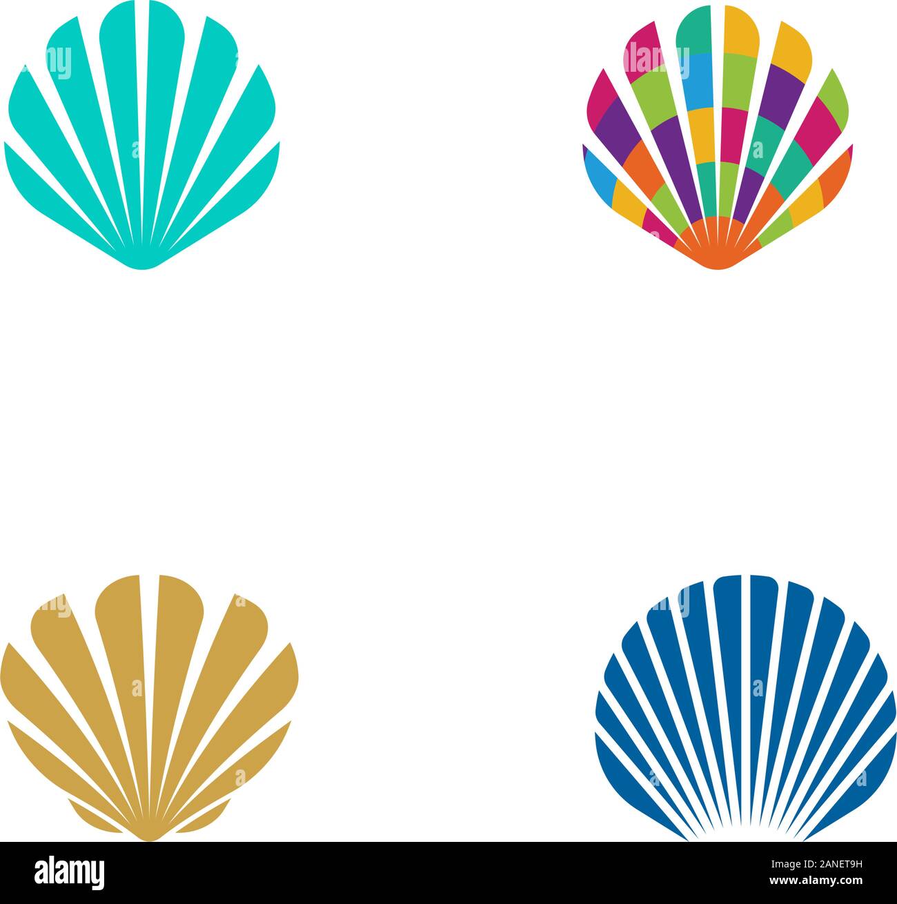 Shell vector icon illustration design template Stock Vector Image & Art ...