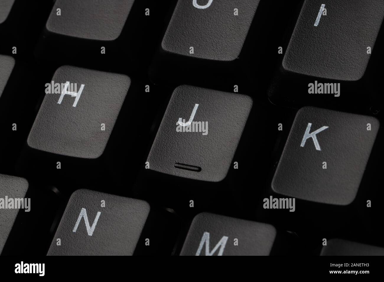 Close-up view of the a black computer keyboard Stock Photo - Alamy