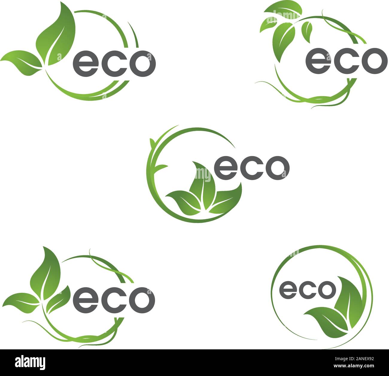 Bio eco Tree leaf ecology nature element vector Stock Vector Image ...