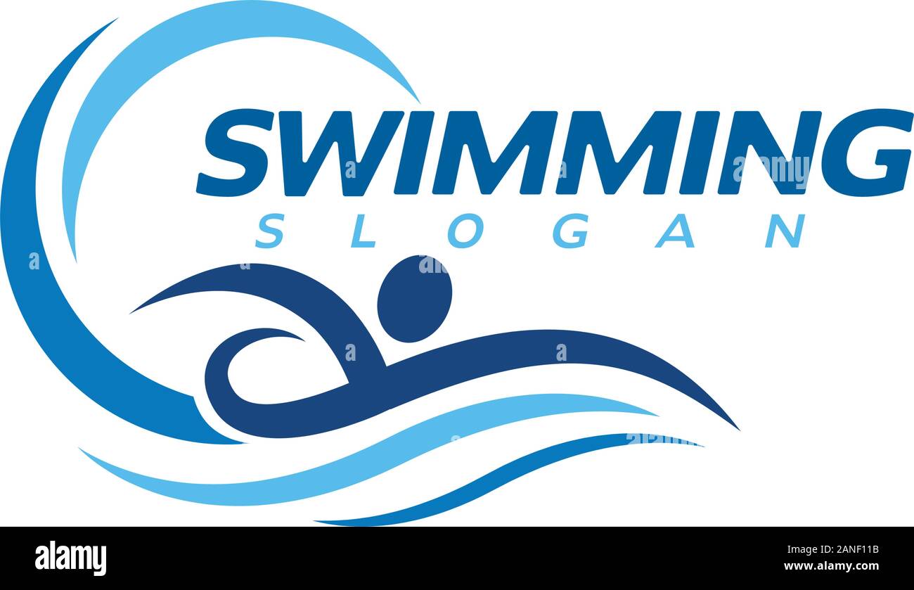 swimming Vector illustration Icon design Template Stock Vector Image ...