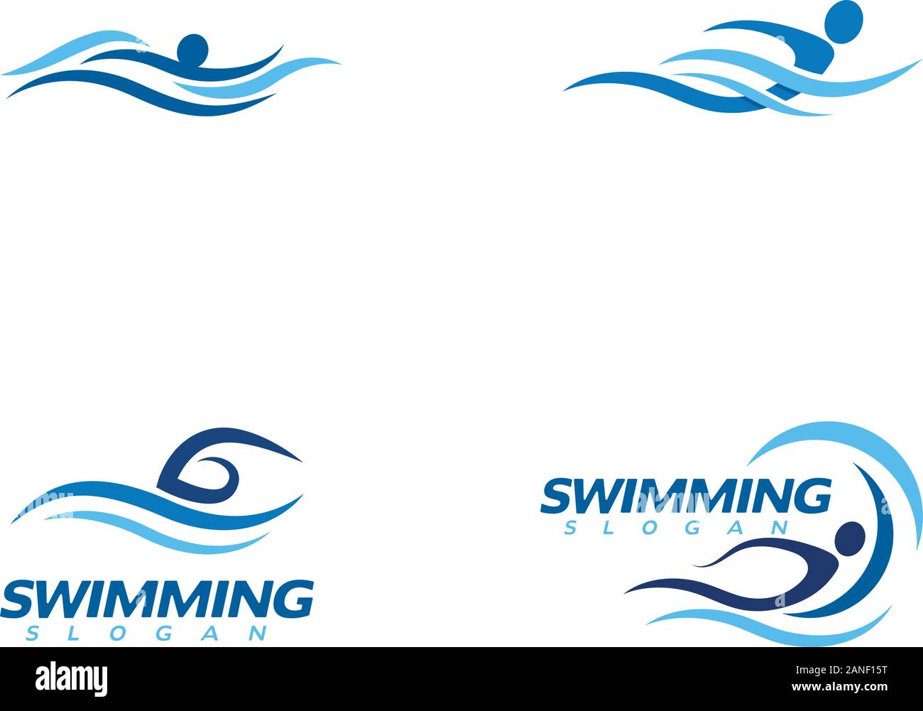 swimming Vector illustration Icon design Template Stock Vector Image ...