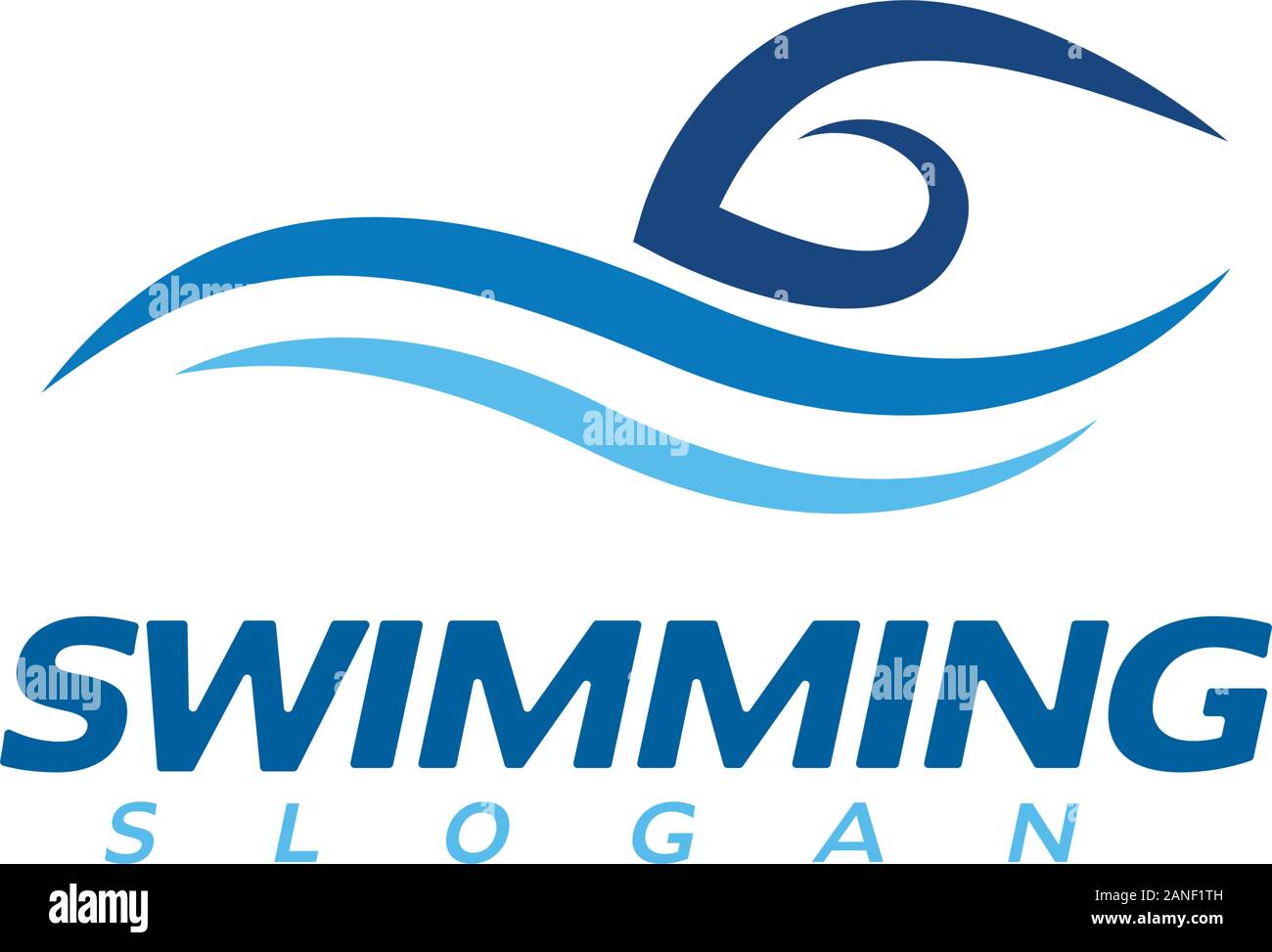 swimming Vector illustration Icon design Template Stock Vector Image ...