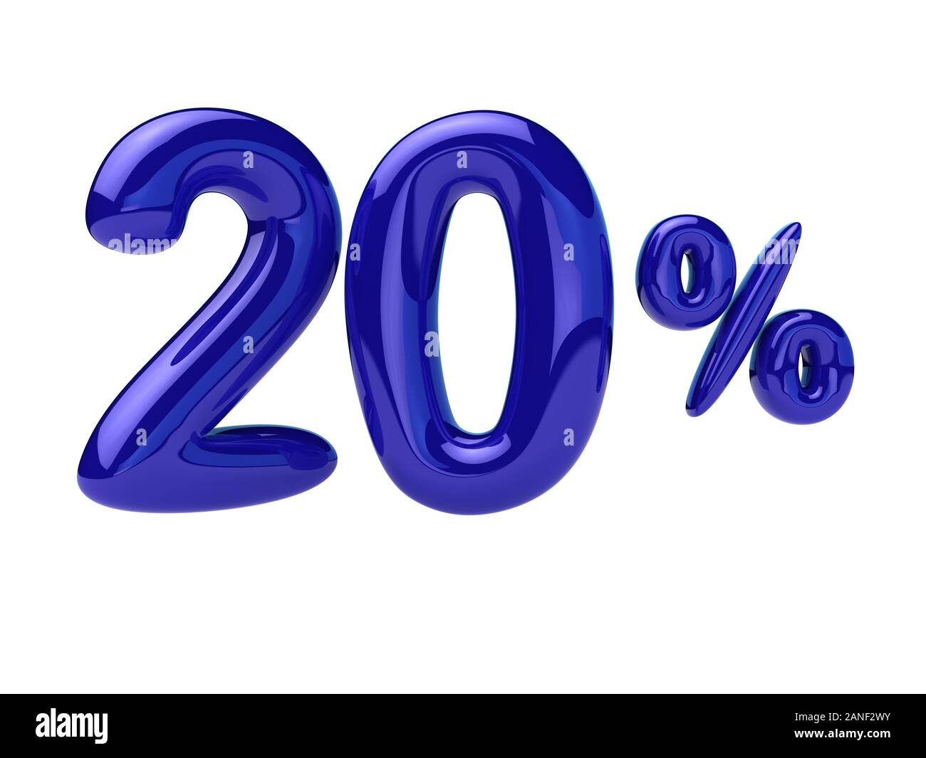 20 percent discount blue hi-res stock photography and images - Alamy