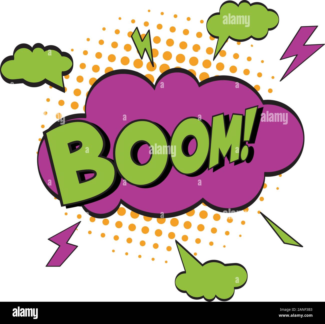 Comic Text, Pop Art style.Cartoon sound effect illustration Stock ...