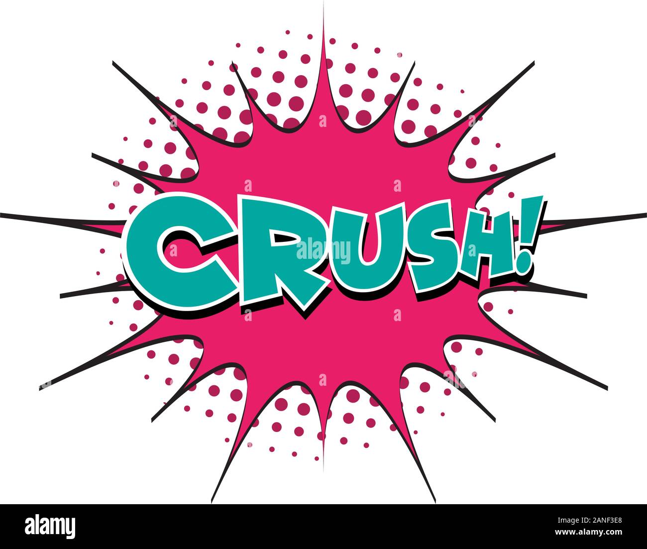 Comic Text, Pop Art style.Cartoon sound effect illustration Stock ...