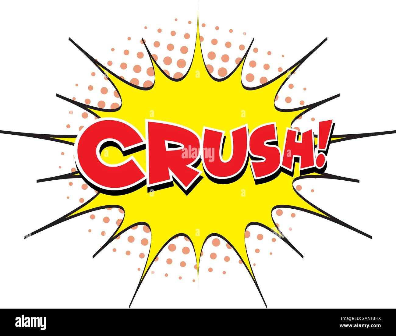 Comic Text, Pop Art style.Cartoon sound effect illustration Stock ...