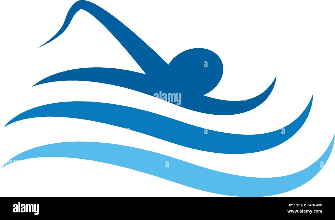 swimming Vector illustration Icon design Template Stock Vector Image ...