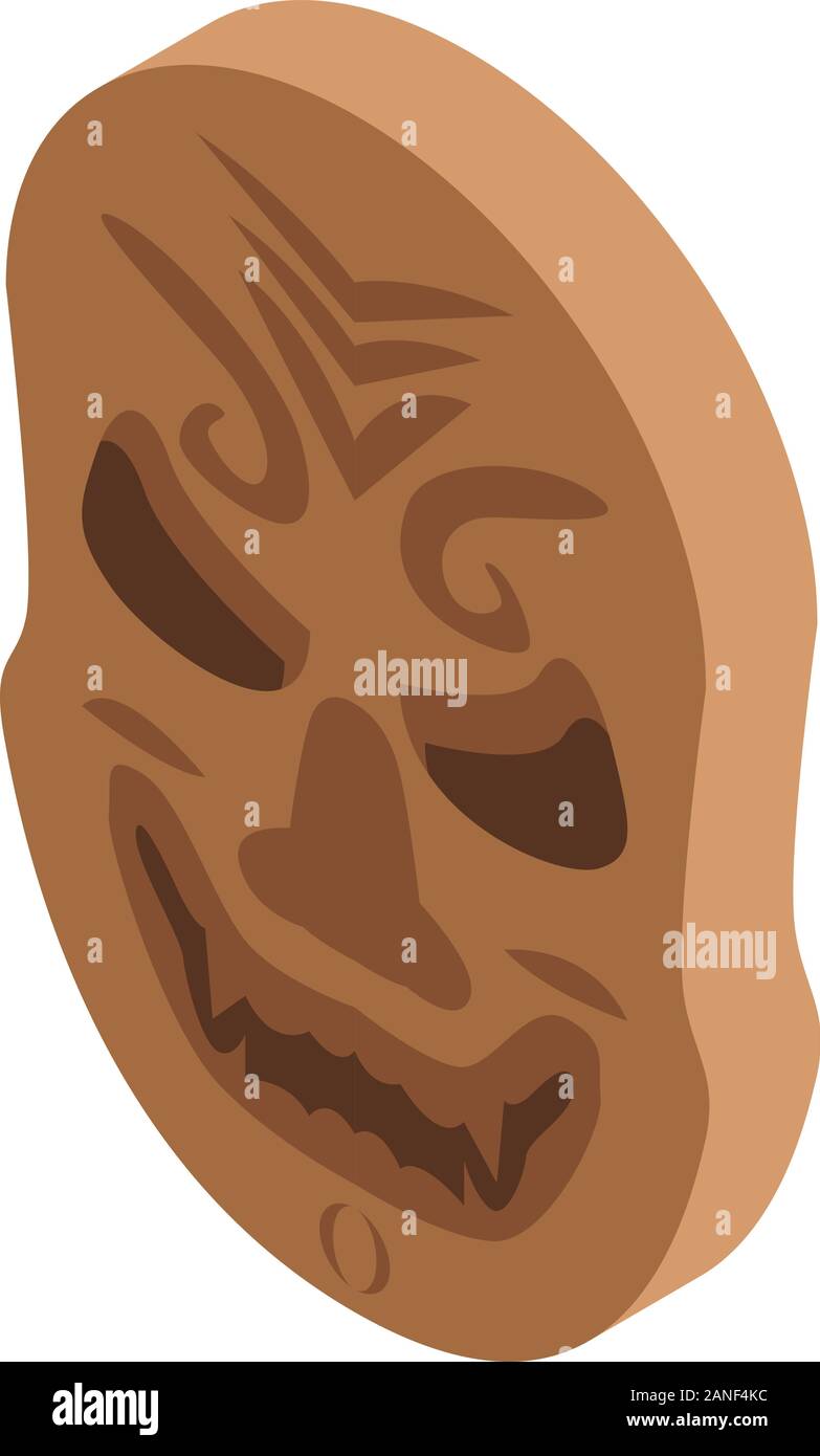 Samurai mask icon, isometric style Stock Vector Image & Art - Alamy