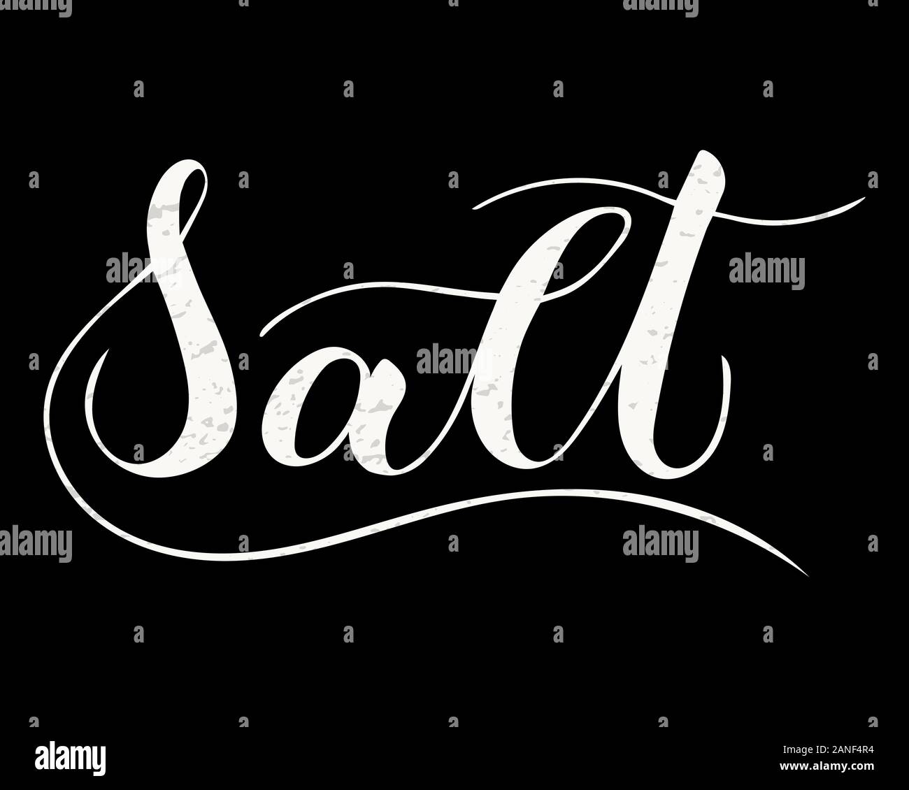 Salt written Stock Vector Images - Alamy