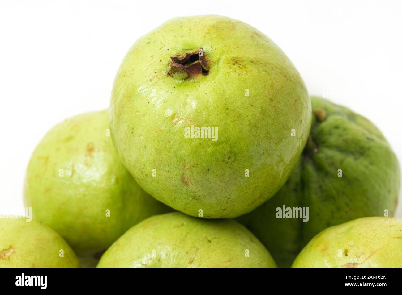 Crystal Guava (Psidium guajava) or Jambu Kristal, isolated on white ...