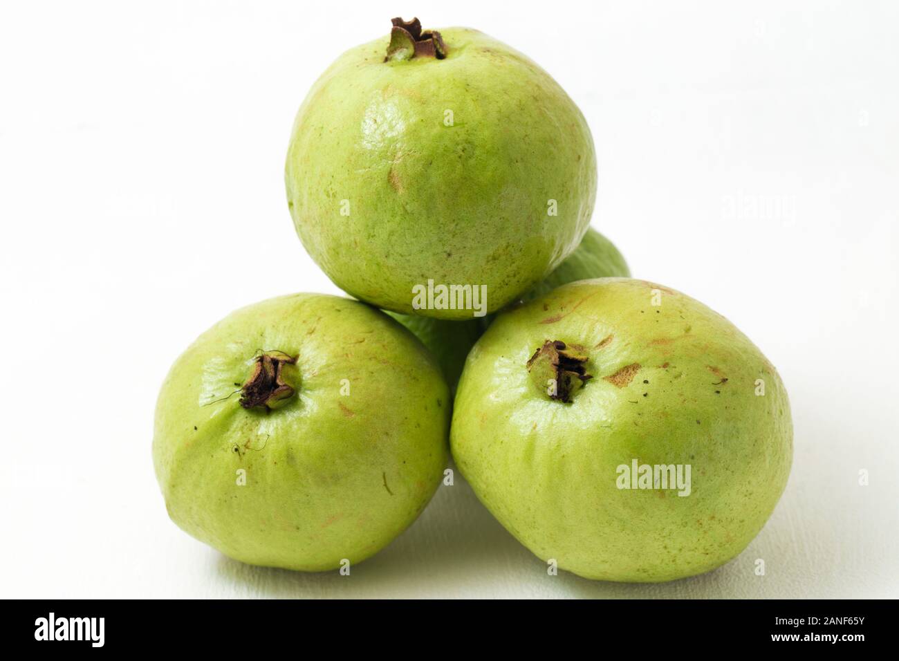 Crystal Guava (Psidium guajava) or Jambu Kristal, isolated on white ...
