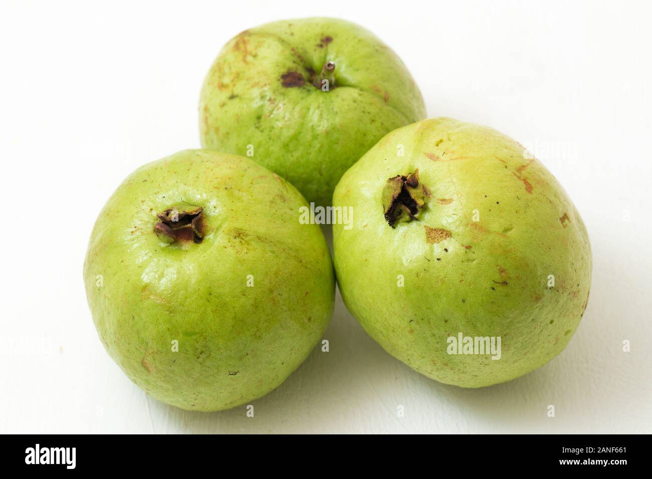 Crystal Guava (Psidium guajava) or Jambu Kristal, isolated on white ...