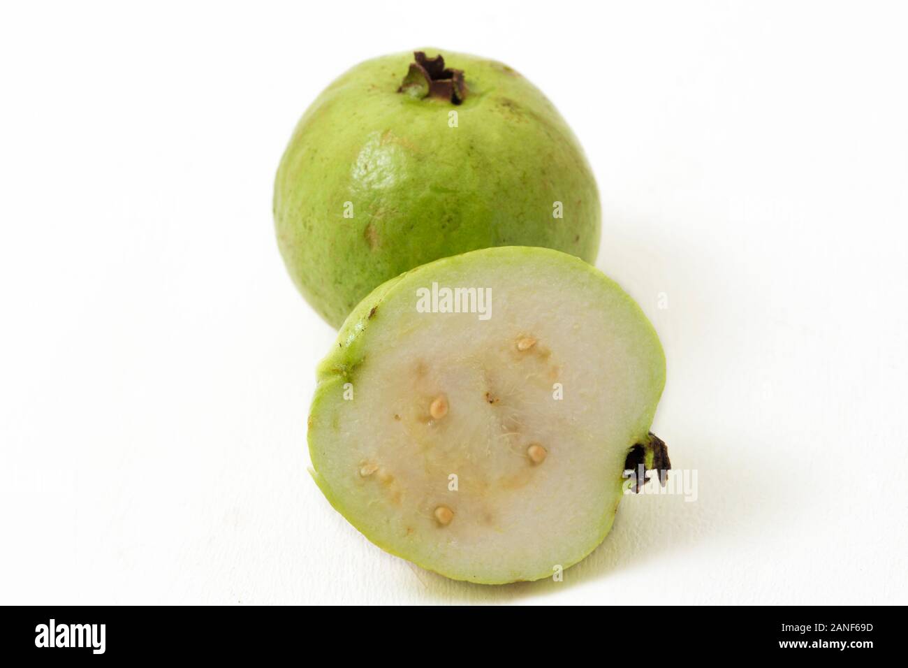 Crystal Guava (Psidium guajava) or Jambu Kristal, isolated on white ...