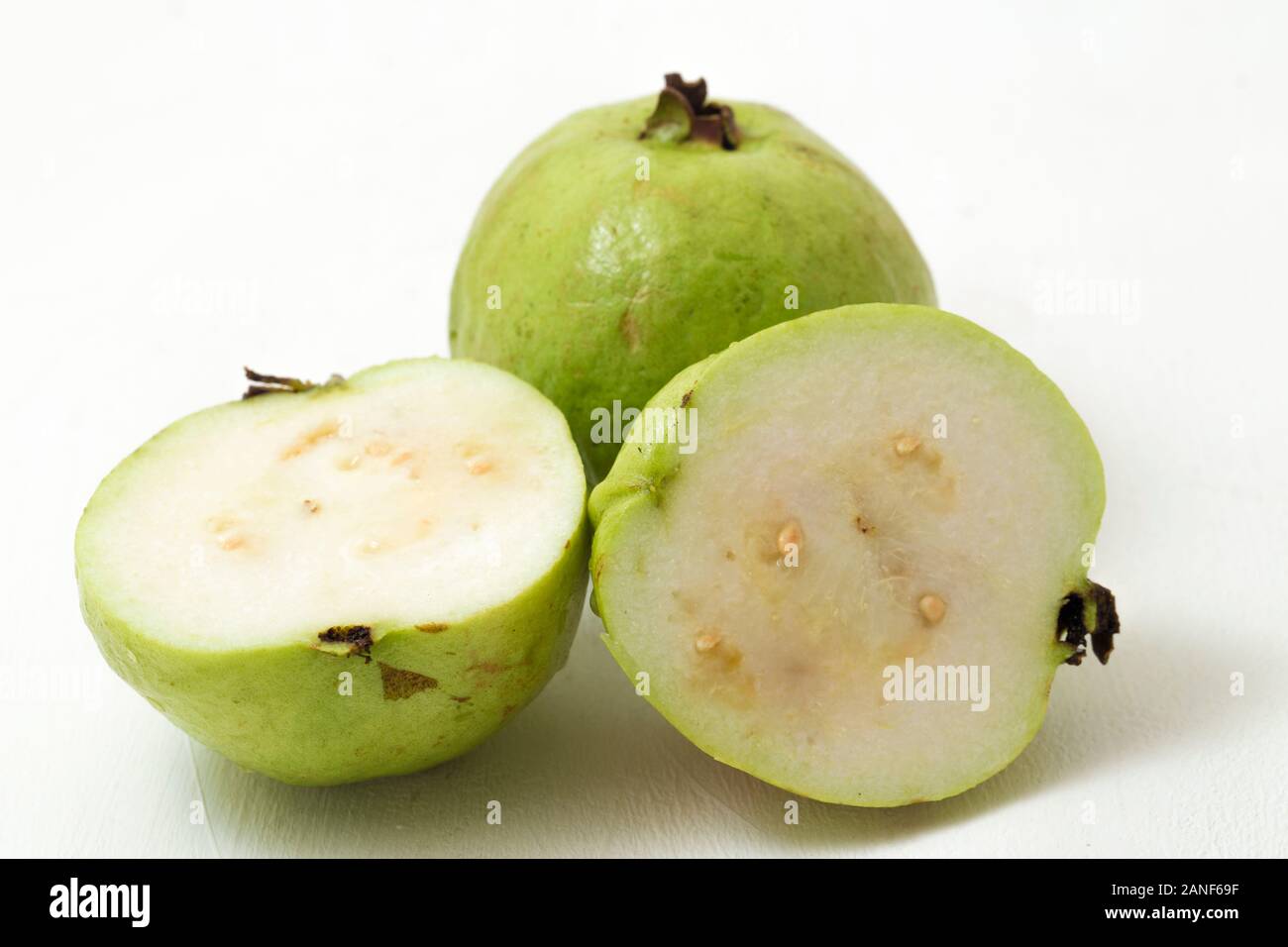 Crystal Guava (Psidium guajava) or Jambu Kristal, isolated on white ...