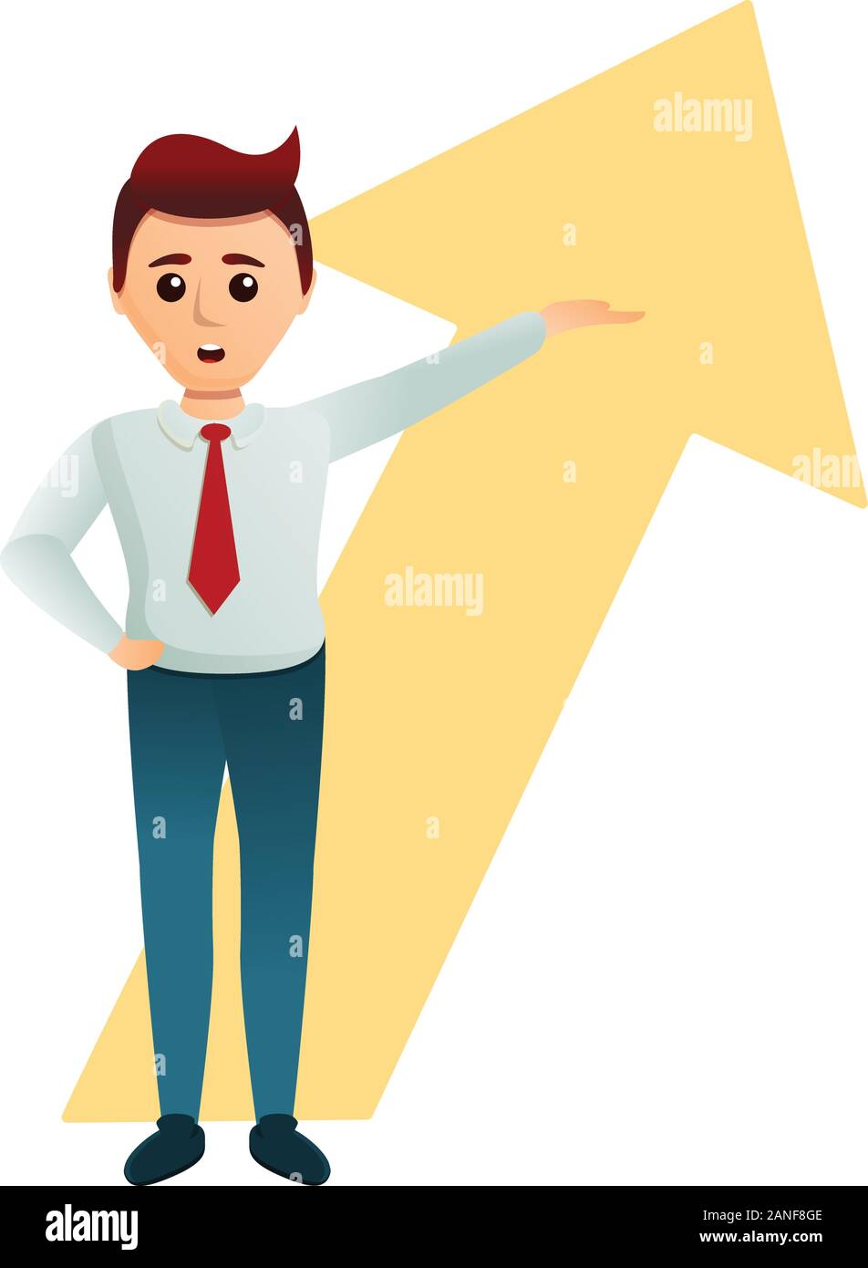 Young bank worker icon. Cartoon of young bank worker vector icon for ...