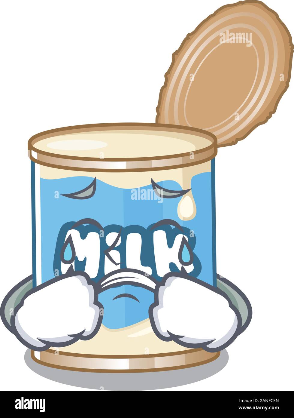 Pouring tasty condensed milk Stock Vector Images - Alamy
