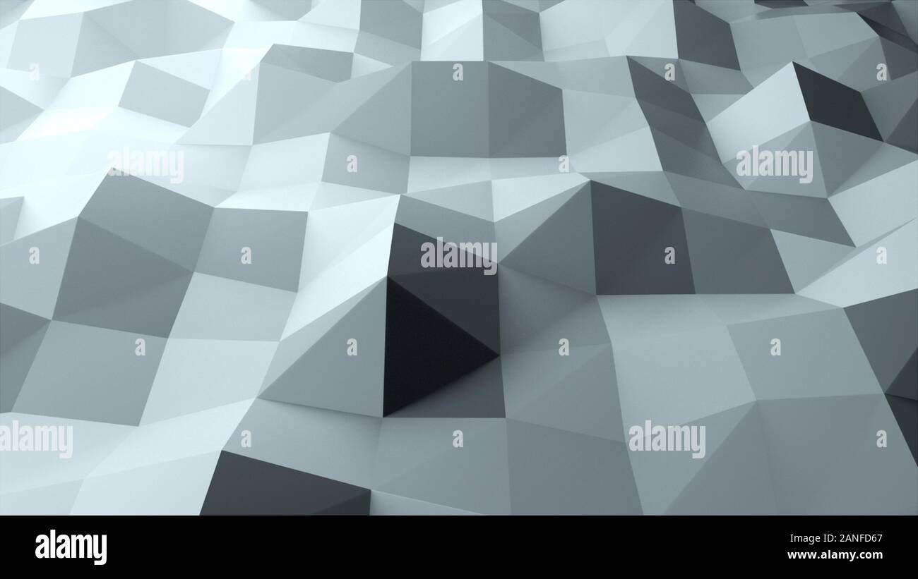 3d rendering polygonal abstract background. Computer generation low ...