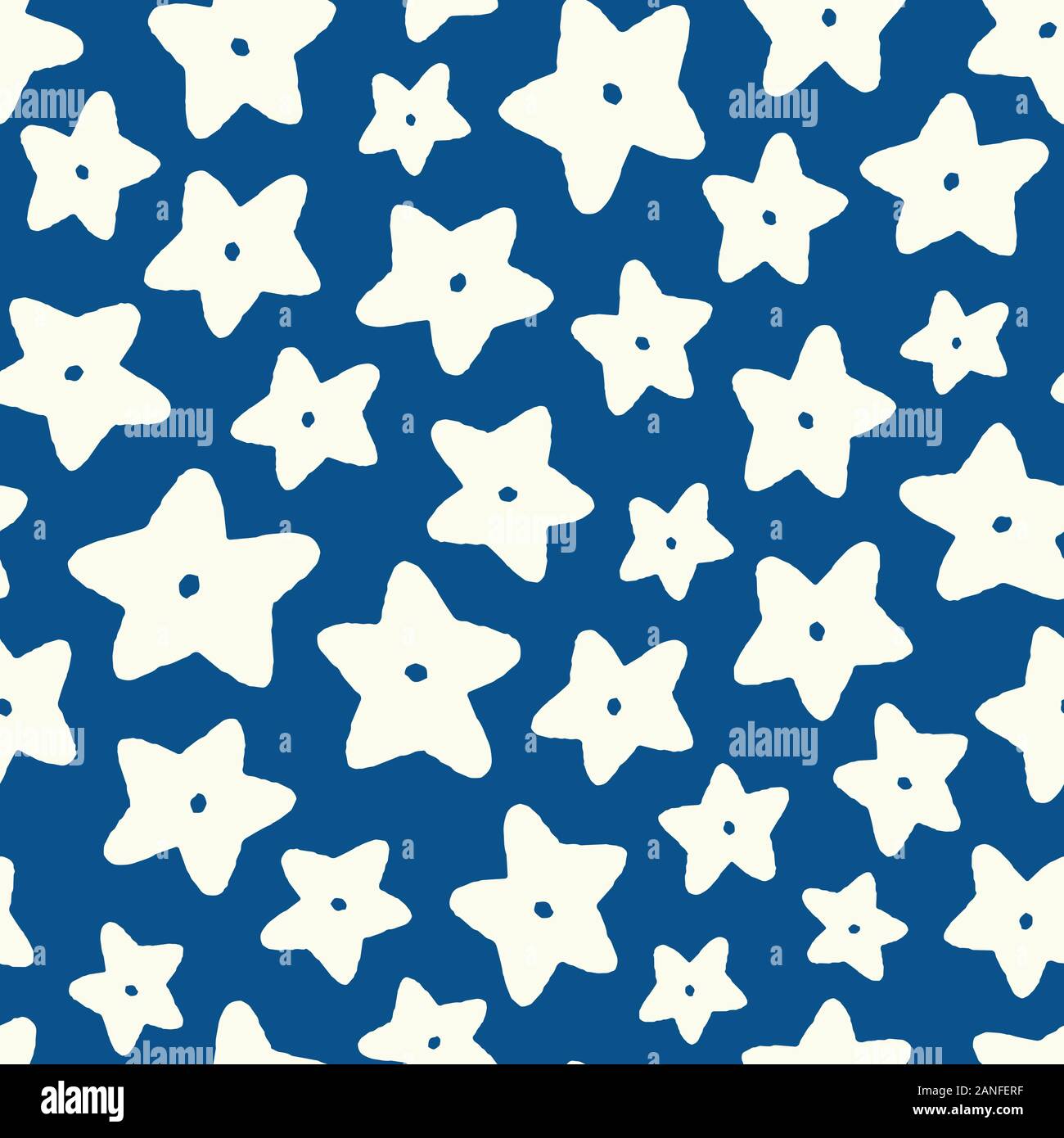 Classic blue star pattern hi-res stock photography and images - Alamy