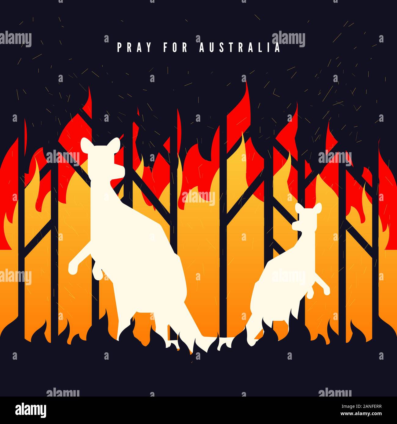 Australian fire animals Stock Vector Images - Alamy
