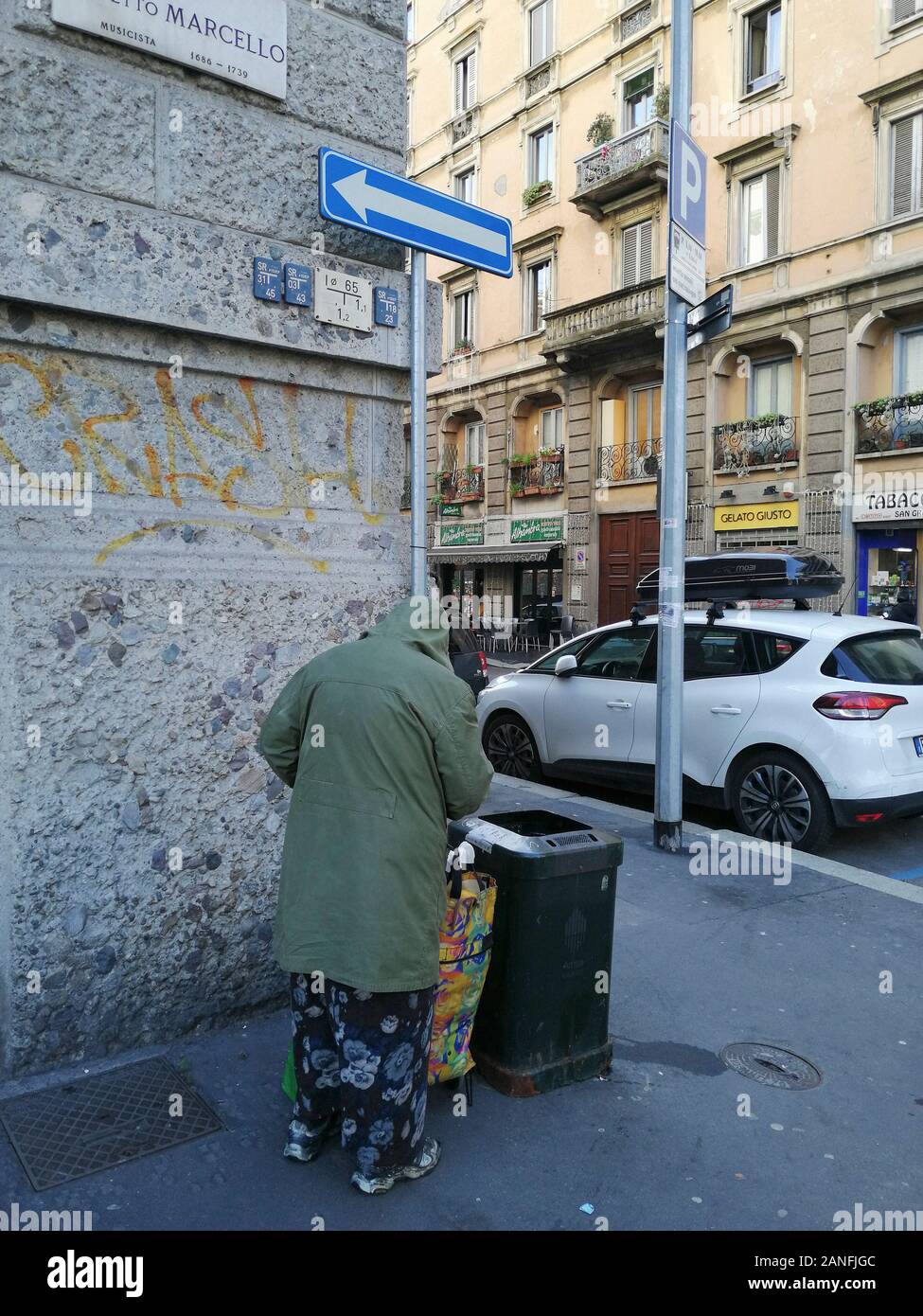 Italy, Milan, homeless Stock Photo - Alamy