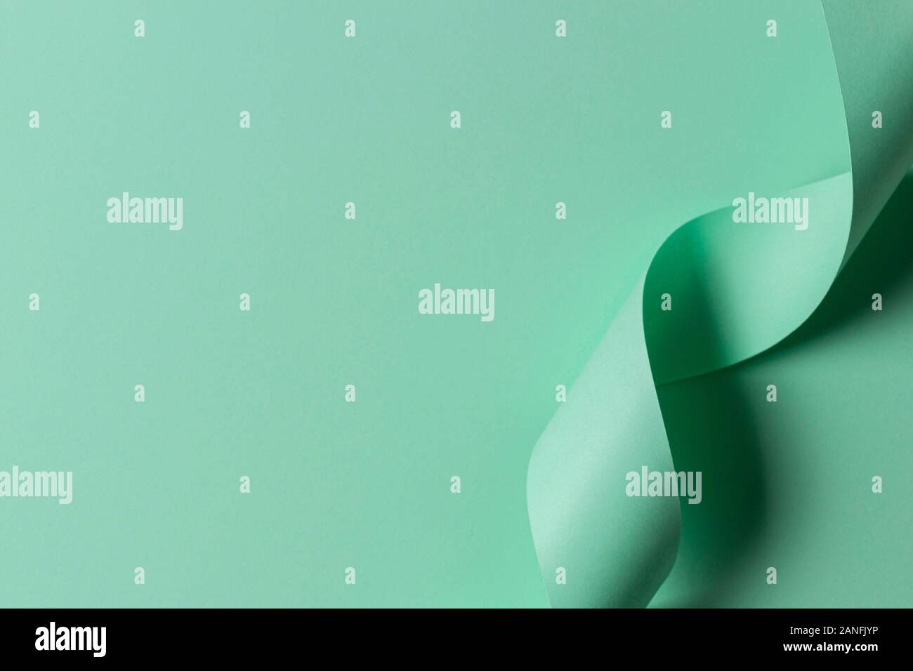 Abstract geometric shape green color paper background Stock Photo - Alamy