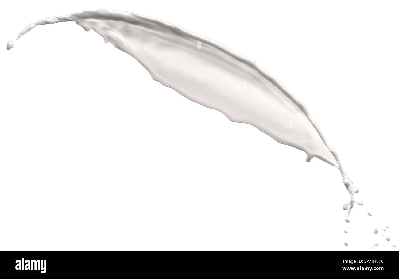 splendid white paint splash isolated on white background Stock Photo ...